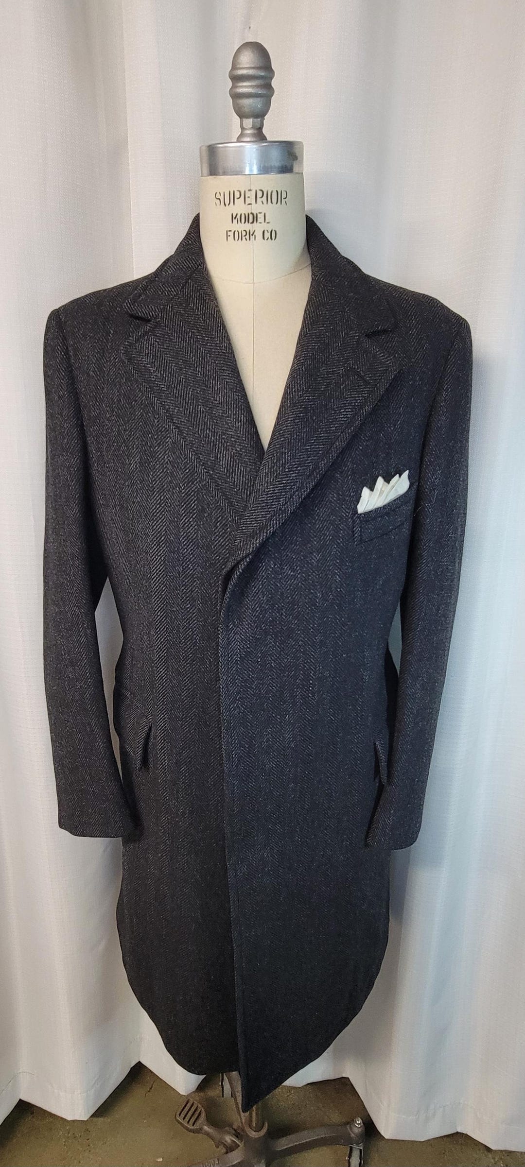 Vintage ~ Men's ~ Brooks Brothers ~ Topcoat ~ Overcoat ~ Notched Lapels ...
