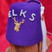 Vintage BPOE Elks Lodge fezez Case His & Hers Beautiful Purple Fez Both ...