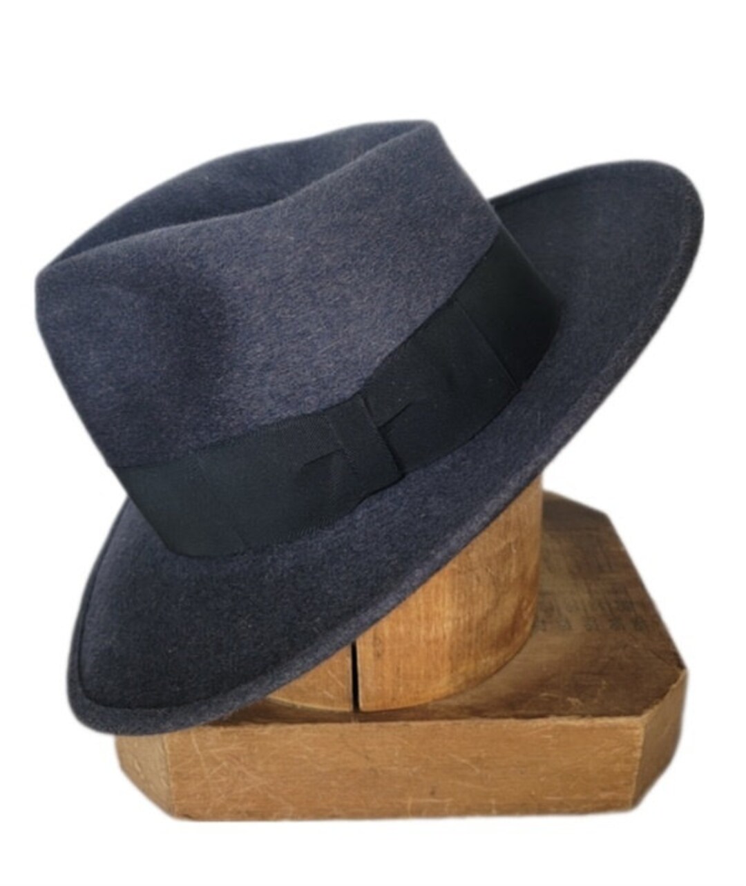 Mens Vintage Fedora NOS Emerson Long Hair Hat Stunning Wide Large Size ...