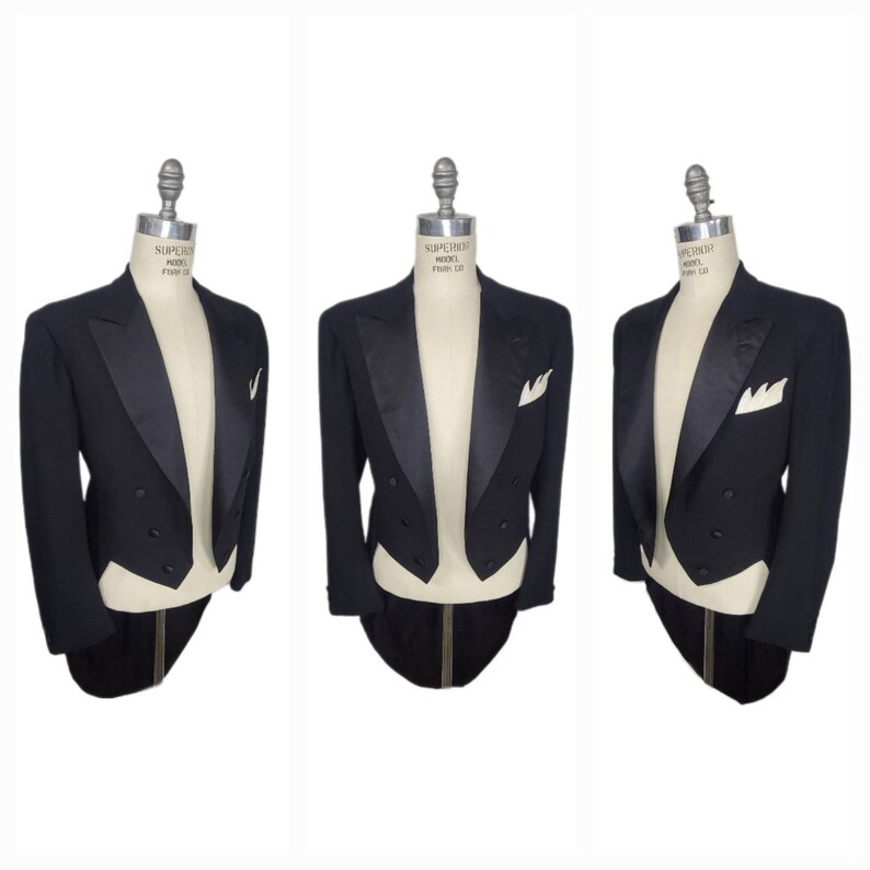 Vintage Mens Black Formal Tails Brooks Brothers - Etsy