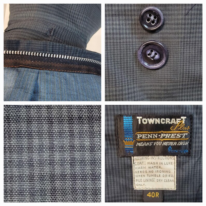 Vintage ~ Men's ~ Towncraft ~ Plus ~ Atomic ~ Era ~ Raincoat ~ Overcoat ...
