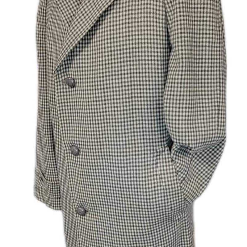 Mens Houndstooth Overcoat - Etsy