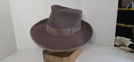 Vintage Men's Zootsuit Pachuco Fedora Hat Super Wide … - Gem