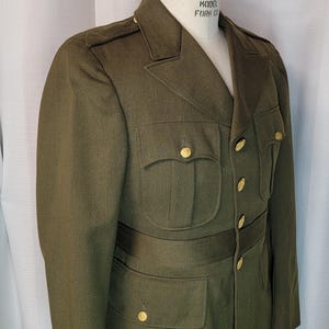 WW2 ~ US ~ Army Air Force ~ Officers ~ Olive Drab ~ Dress ~ Tunic ~ L ...