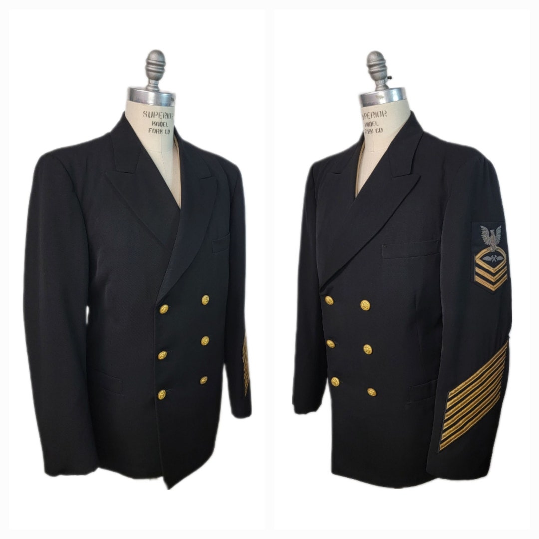 Vintage Post WW2 Aviation Metalsmith Chief Petty Officers Dress Blues ...