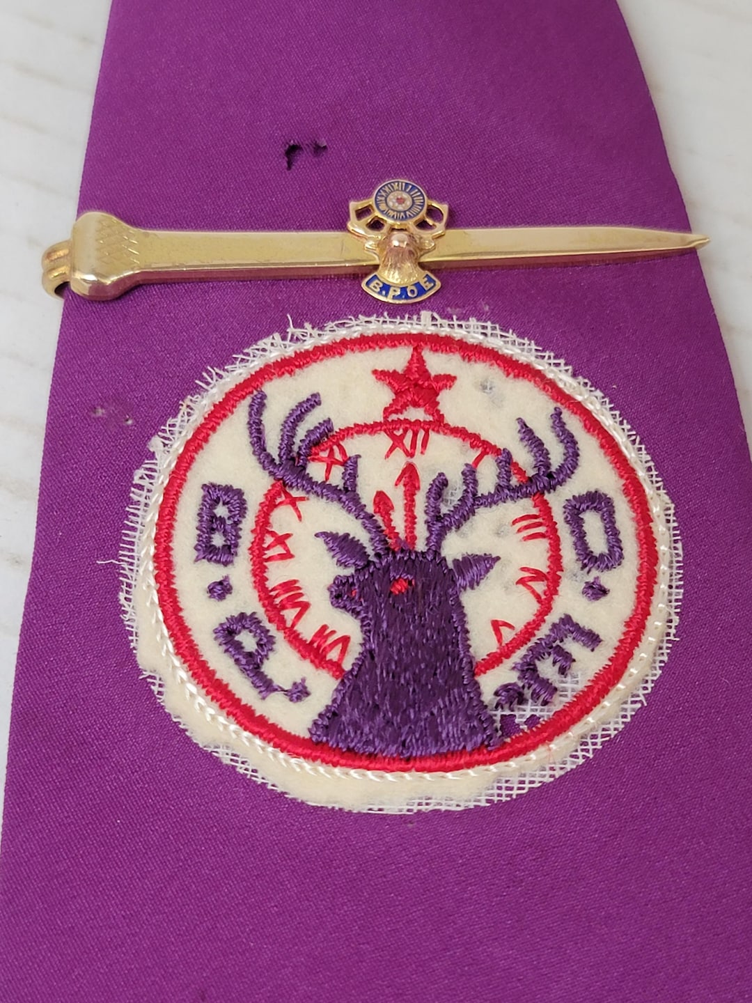 Mens ~ Vintage ~ Art Deco ~ Elks ~ BPOE ~ Tie and Bar ~ L@@k!!! - Etsy