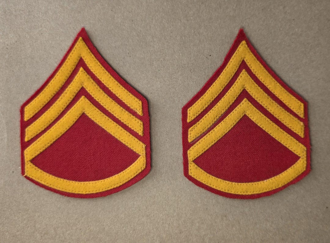 WW2 ~ USMC ~ Platoon Sargent ~ Dress ~ Blues ~ Sleeve Rank ~ Beautiful ...