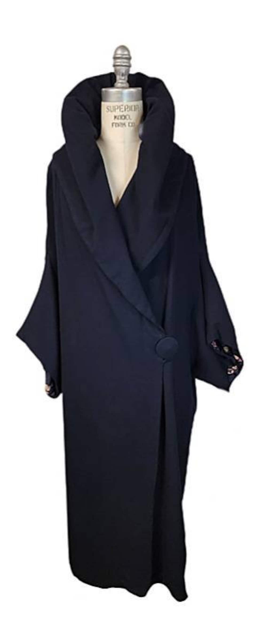 Women's Vintage Teens 20's Flapper Erte Like Cocoon Coat Amazing Must ...