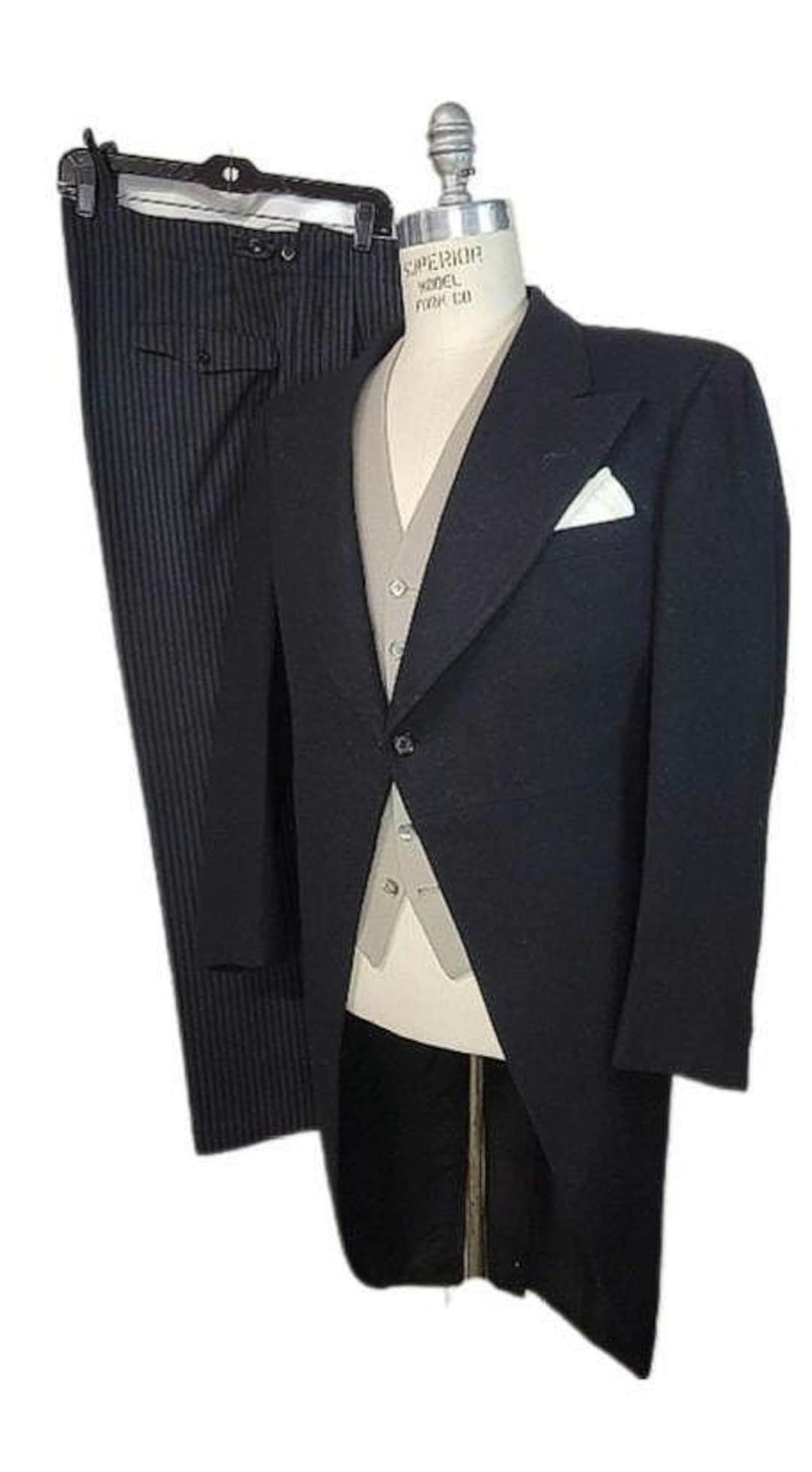 Mens ~ Vintage ~ Daytime ~ 3 Piece ~ Formal ~ Morning Suit ~ Ascot ...