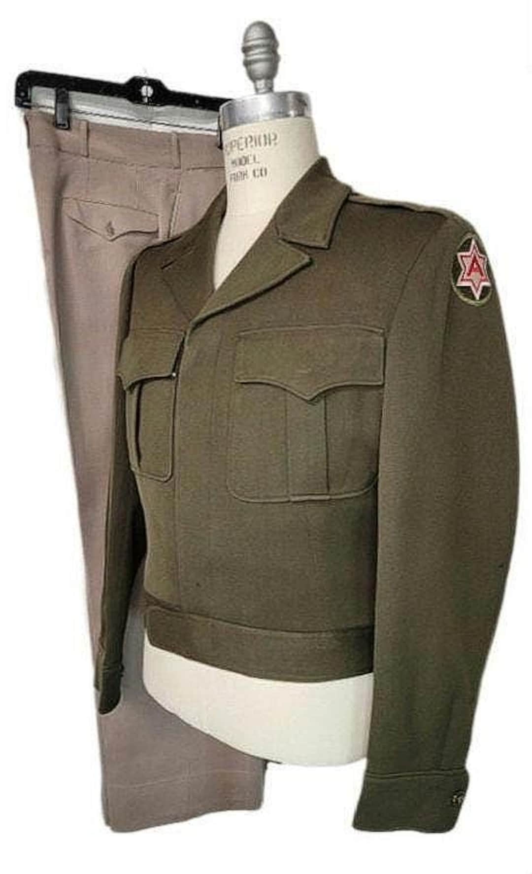 WW2 ~ US Army ~ Officers ~ Pinks and Greens ~ Dress ~ Uniform ~ Ike ~ L ...