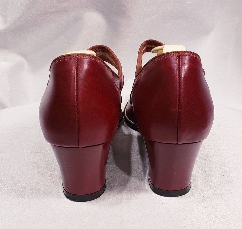 Vintage ~ 1940's ~ Rare ~ Deadstock ~ HTF ~ Chunky Heel ~ Two Tone ...