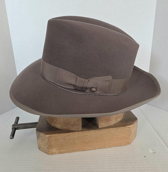 Vintage Men's Zootsuit Pachuco Fedora Hat Super Wide … - Gem