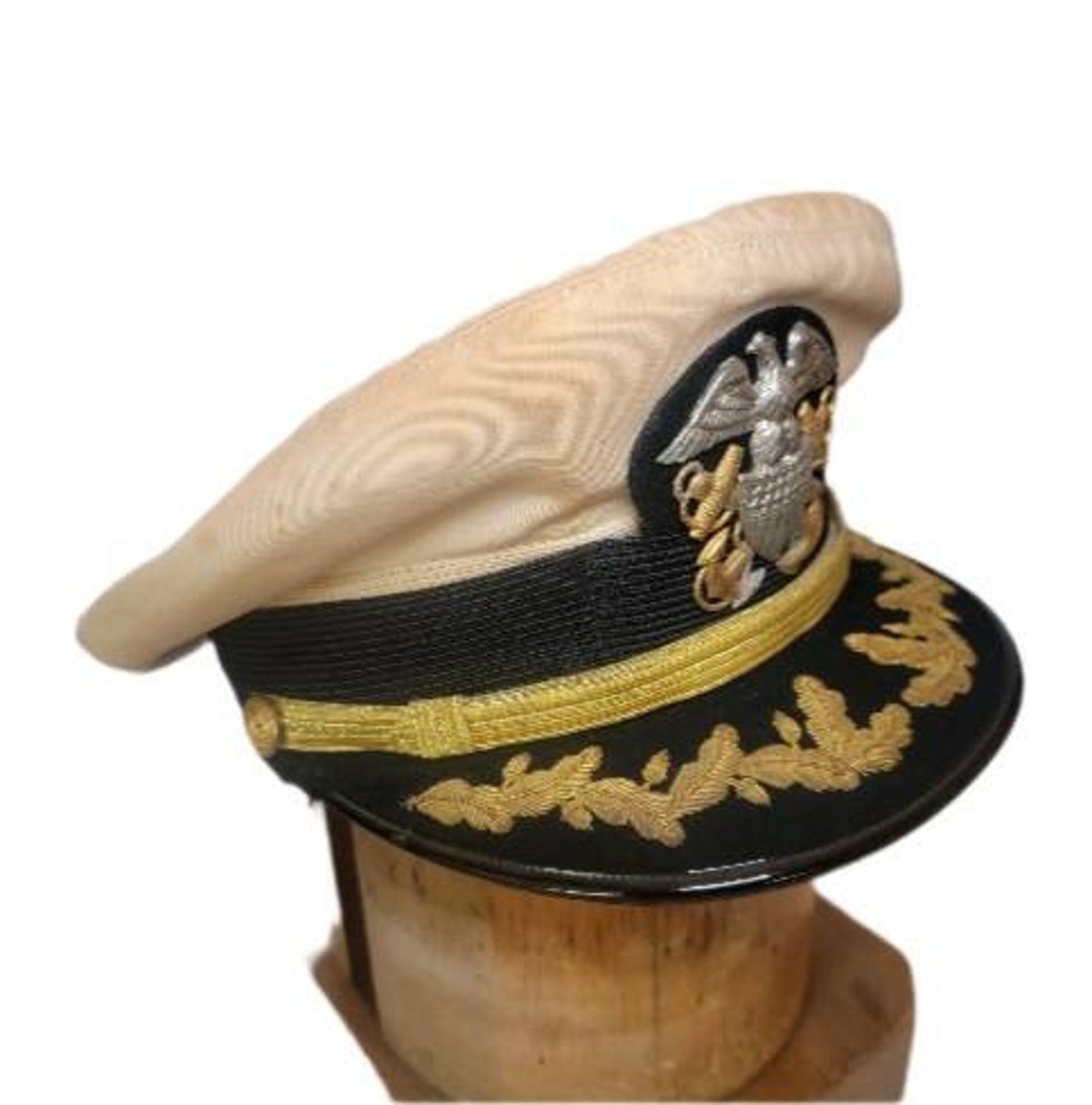 WW2 US Navy Officers Commanders Visor Service Hat Must View!!!!! - Etsy