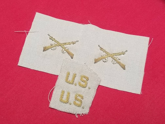 WW2 Rare Bullion Army US & Cross Rifles Insignia NOS Lk | Etsy