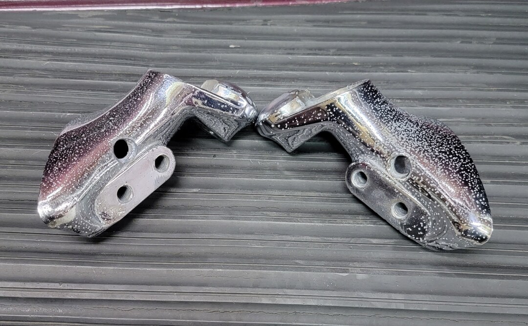 1933 Desoto Headlight Stands With Horn Receptacles Holes ~ Motor Car ...