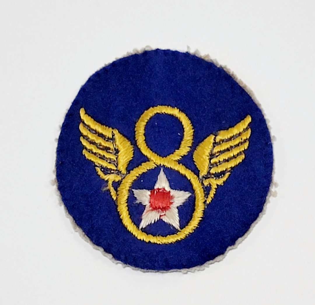 WW2 Rare English Made Stubby 8th USAAF Shoulder Patch Beautiful ...