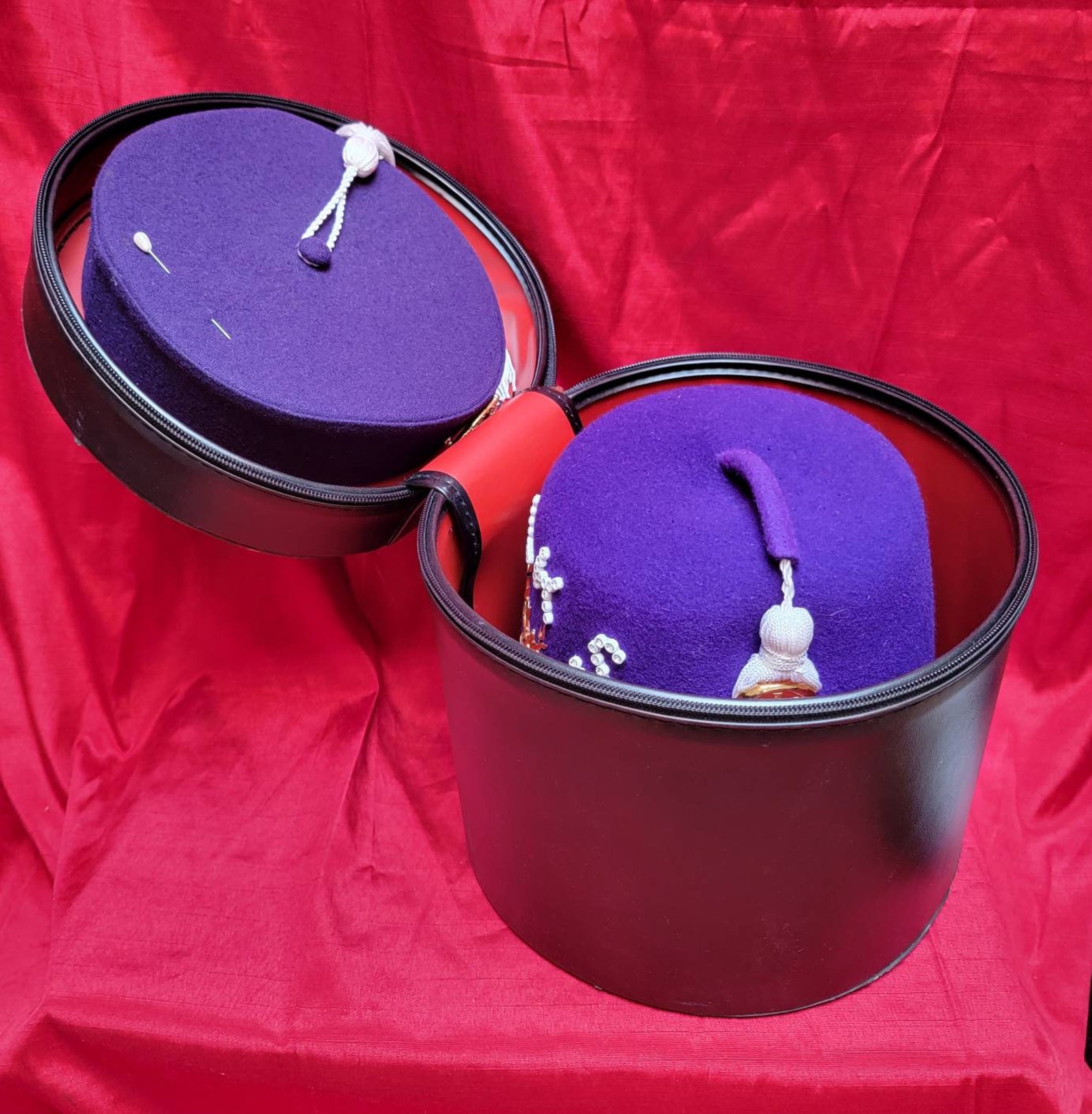 Vintage BPOE ~ Elks Lodge "fezez" ~ Case ~ His & Hers ~ Beautiful ...