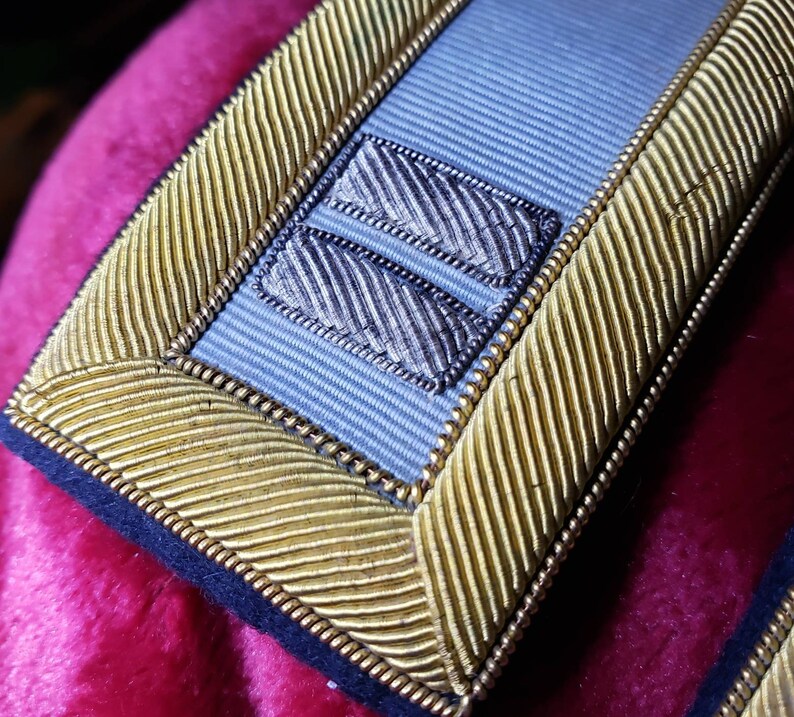 WW2 Army Dress Blues Vintage Bullion Captain Shoulder Boards | Etsy