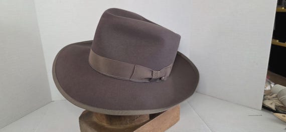 Vintage Men's Zootsuit Pachuco Fedora Hat Super Wide … - Gem