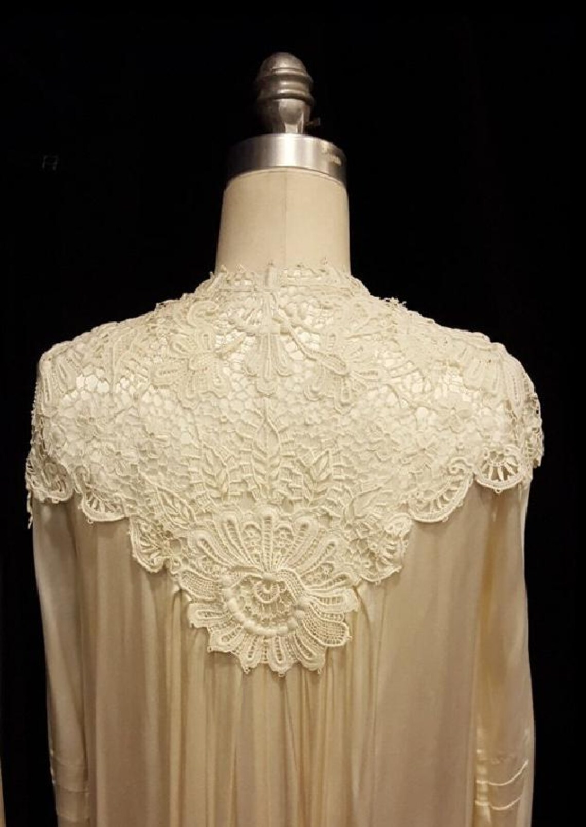 Vintage 1930s-40s Ivory Satin Lace Negligee Set - Etsy