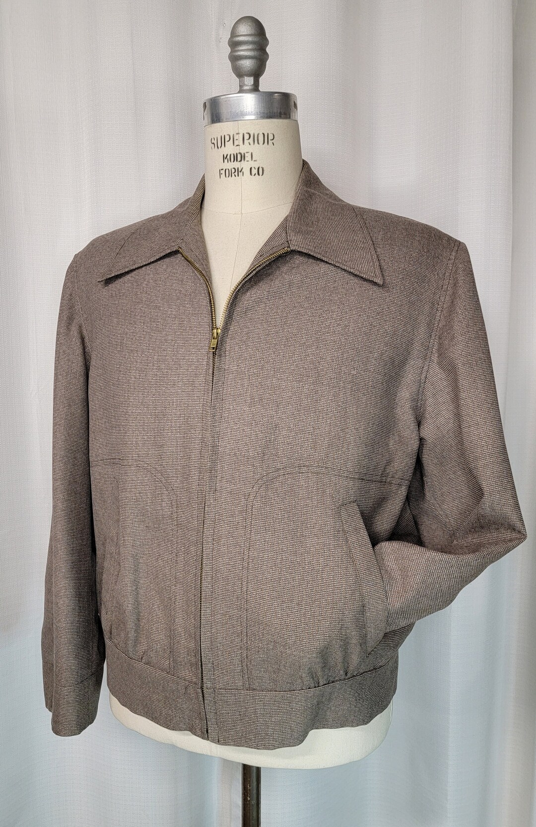 Vintage ~ Men's ~ Car Coat ~ Ricky Jacket ~ Sportcoat ~ Talon Zipper ...