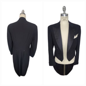 Vintage Mens Black Formal Tails Brooks Brothers New York Must See - Etsy