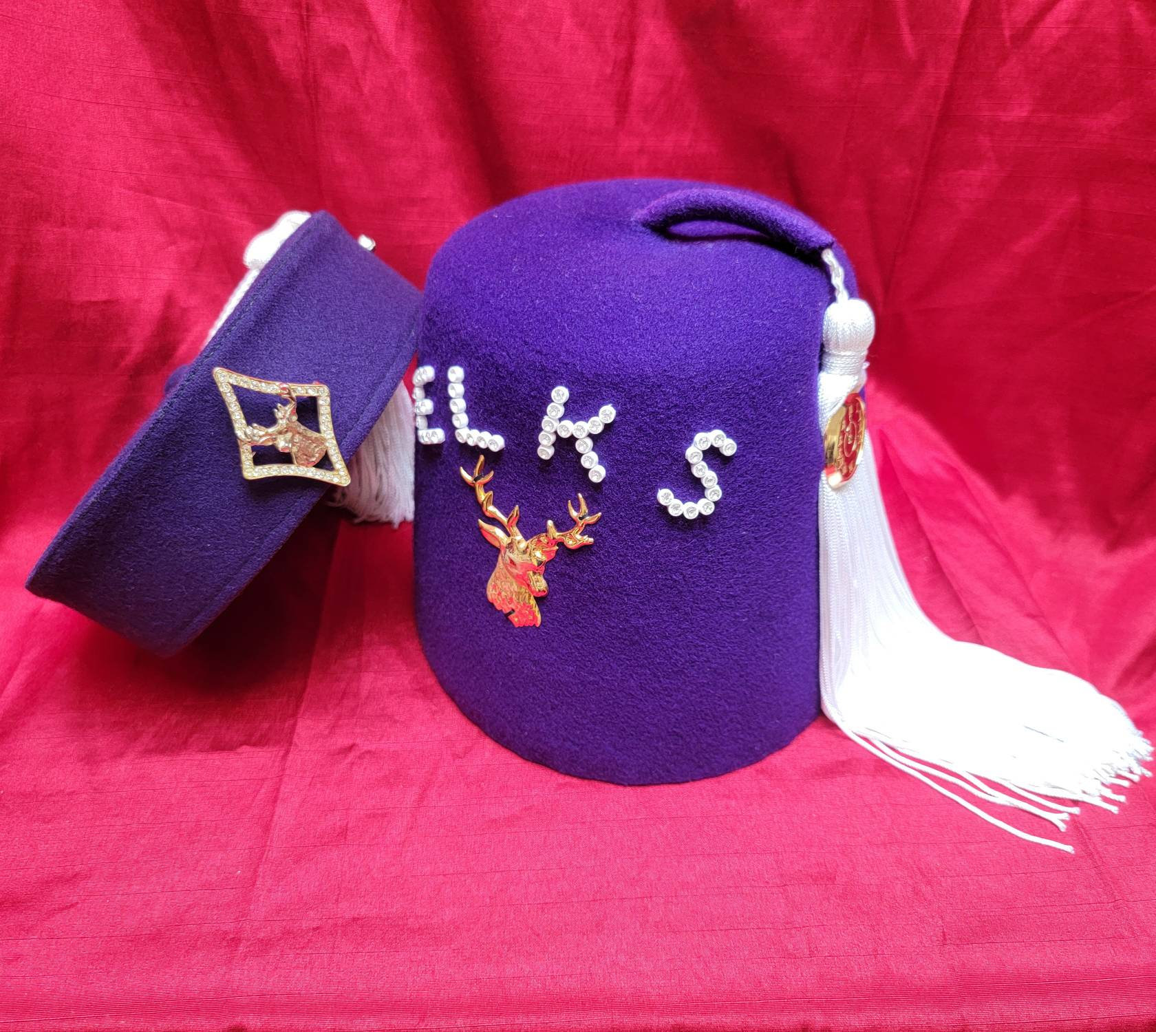 Vintage BPOE ~ Elks Lodge "fezez" ~ Case ~ His & Hers ~ Beautiful ...