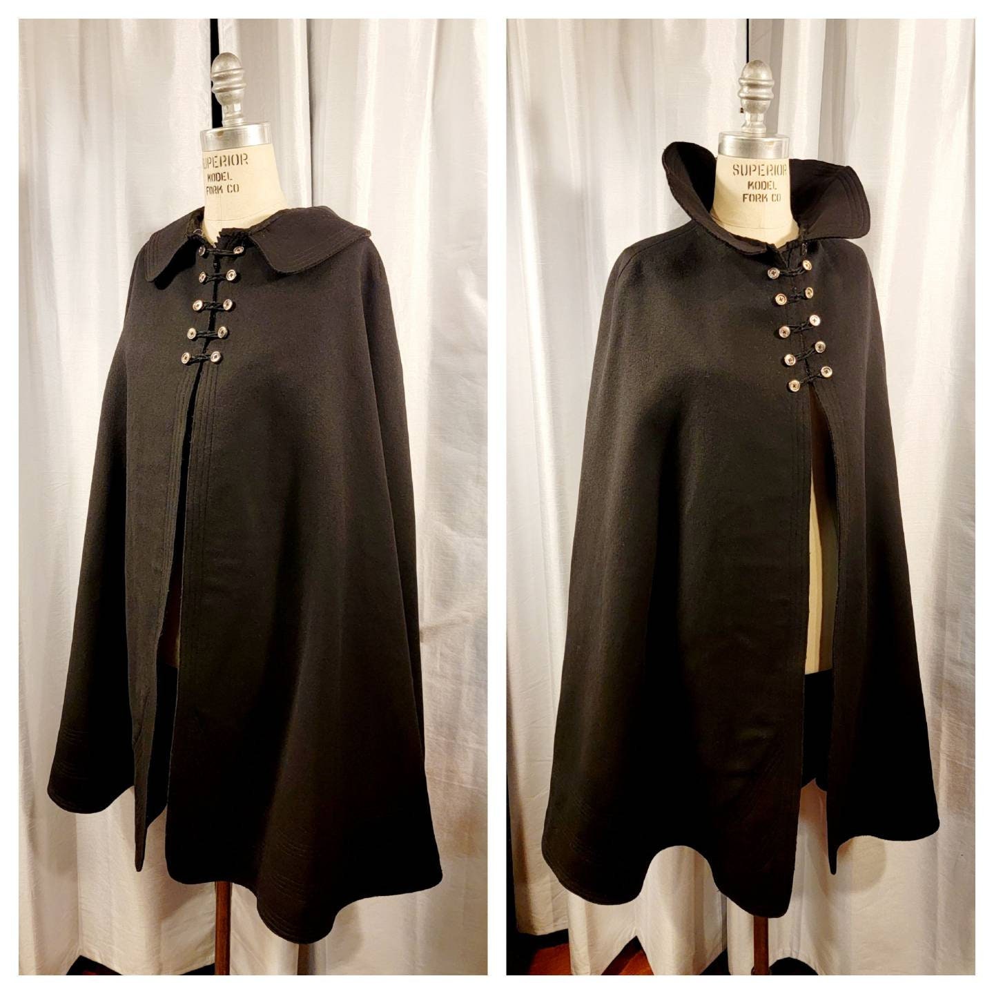 Vintage Womens Opera Cape Victorian Edwarding Wool | Etsy