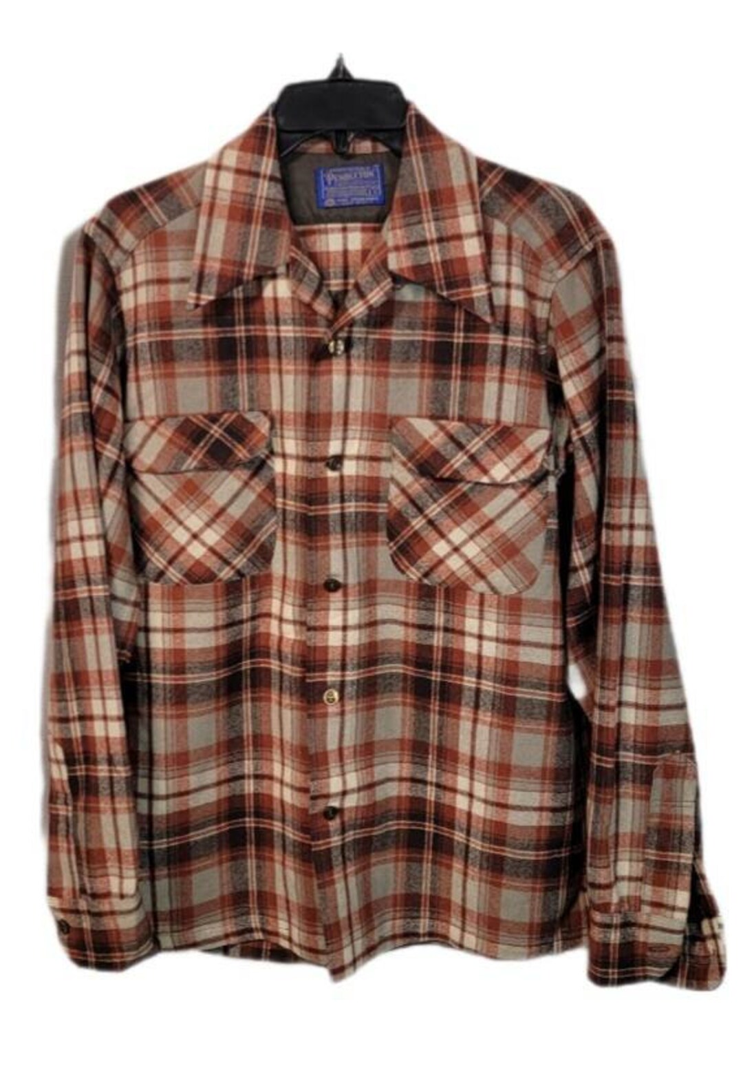 Vintage ~ Mens ~ Pendleton Shirt ~ #L9 ~ Incredible ~ Colors ~ 100% ...
