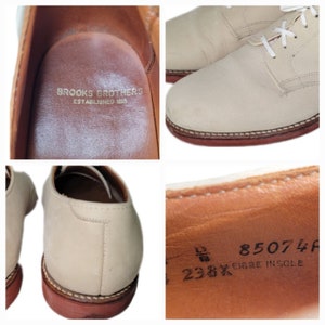 Men's ~ Vintage ~ Cream ~ Bucks ~ Brooks ~ Brothers ~ Red ~ Soles ~ L ...