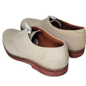 Men's ~ Vintage ~ Cream ~ Bucks ~ Brooks ~ Brothers ~ Red ~ Soles ~ L ...