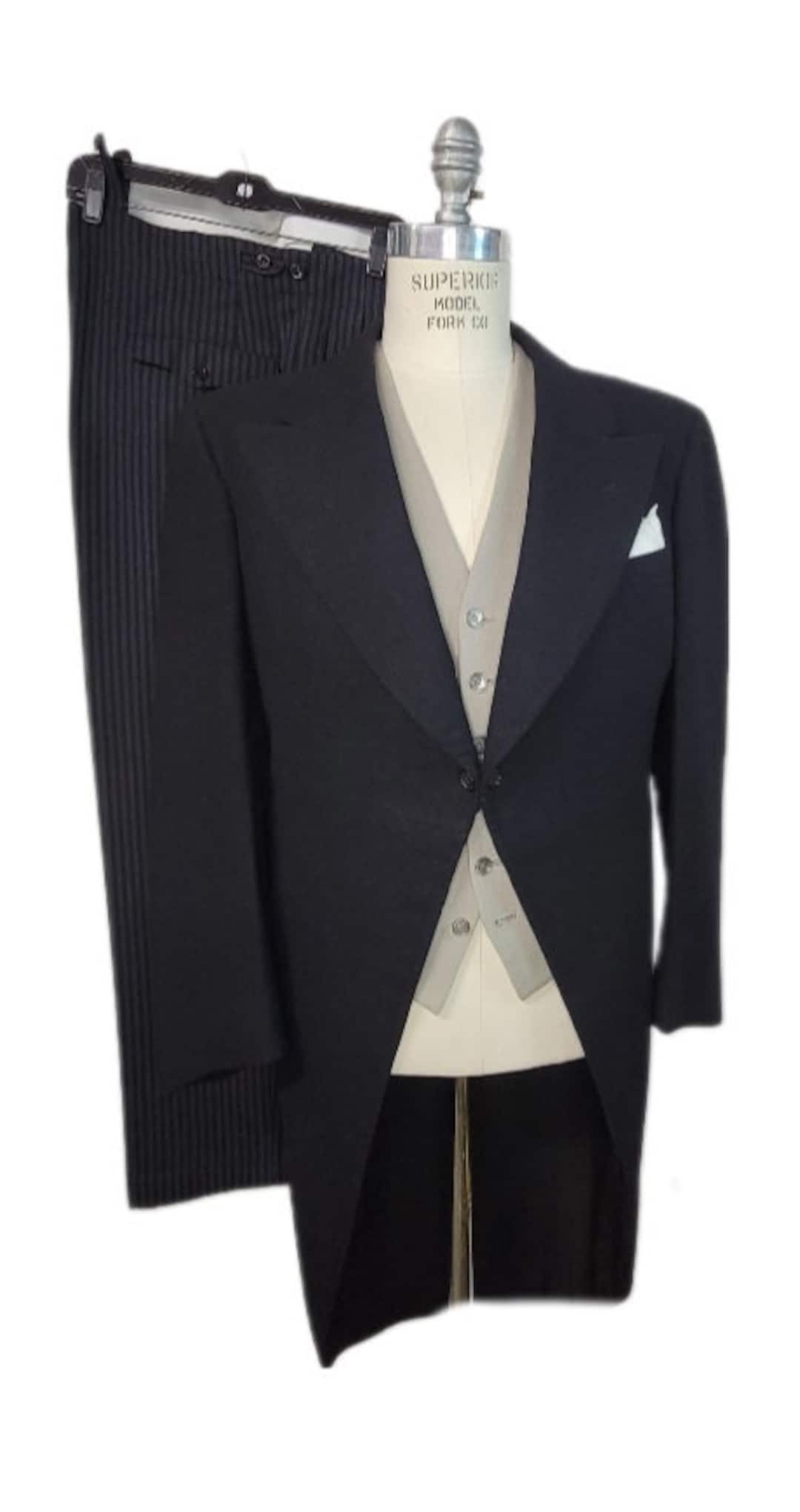 Mens Vintage Daytime 3 Piece Formal Morning Suit Ascot Derby DESMOND'S ...