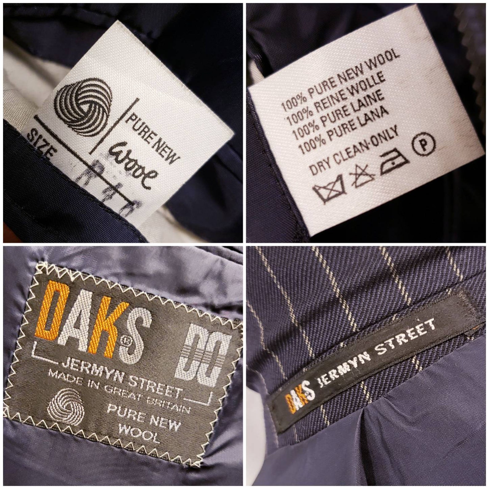 Mens Vintage DAKS 2 Piece Suit Made in Great Britain - Etsy