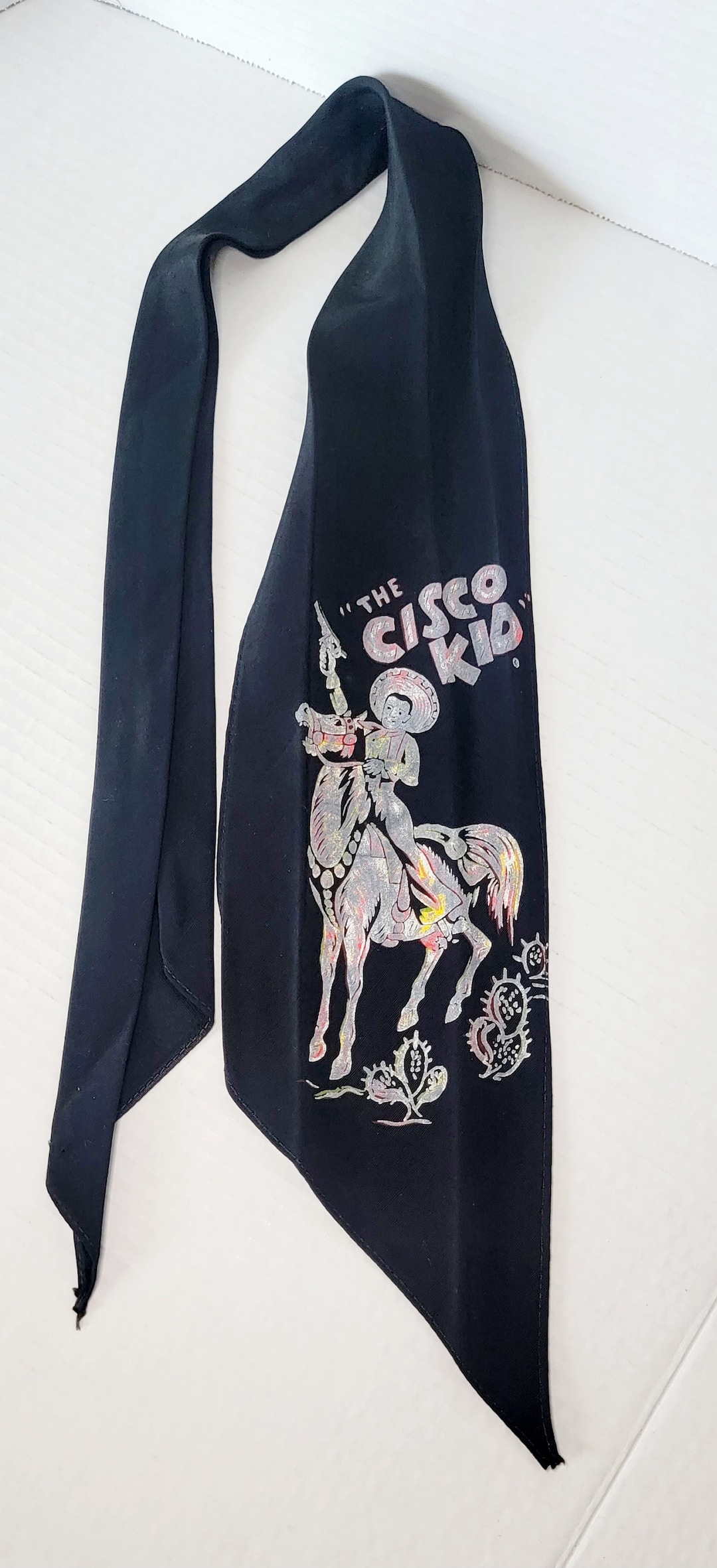 Vintage ~ Mens ~ Cisco Kid ~ Necktie ~ Beautiful ~ Western ~ Cowboy ...