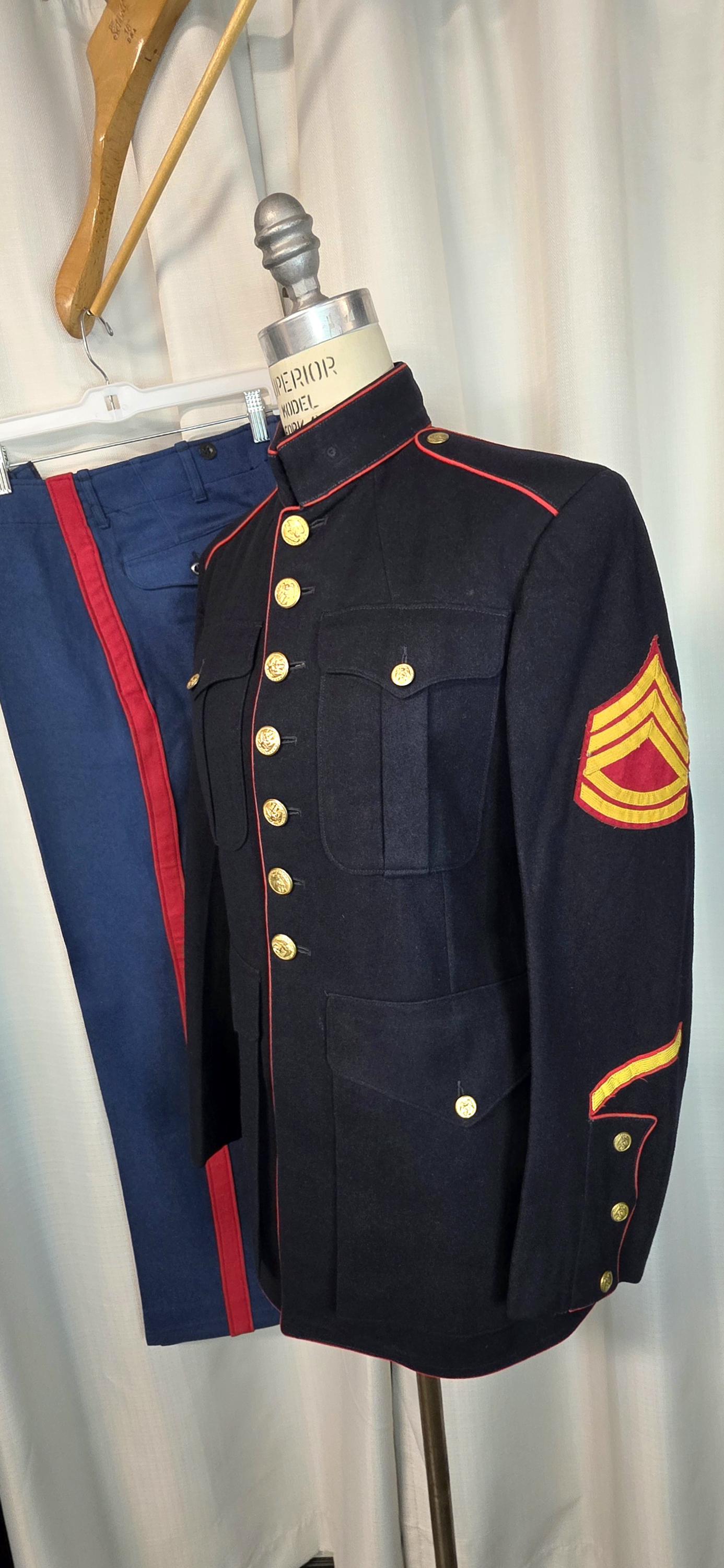 Vintage ~ Post ~ WW2 ~ USMC ~ NCO ~ Dress ~ Blues ~ Beautiful ...