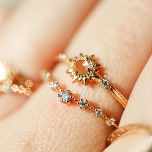 Helios Sun Clear Quartz Crystal Gold Ring Apollo Sun God - Etsy