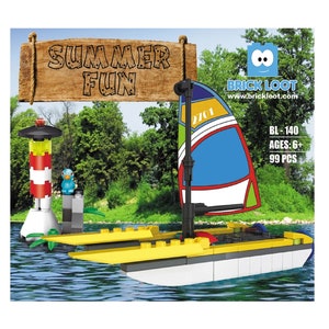 Mini City Summer Fun Sailboat & Lighthouse - Etsy