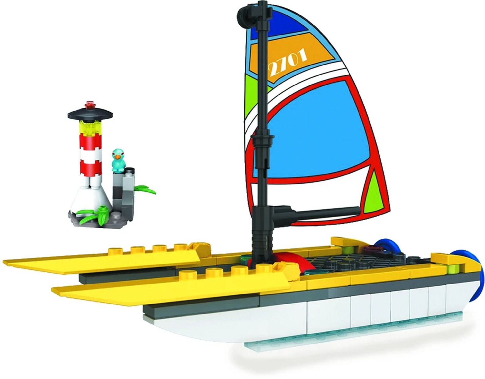 Mini City Summer Fun Sailboat & Lighthouse - Etsy