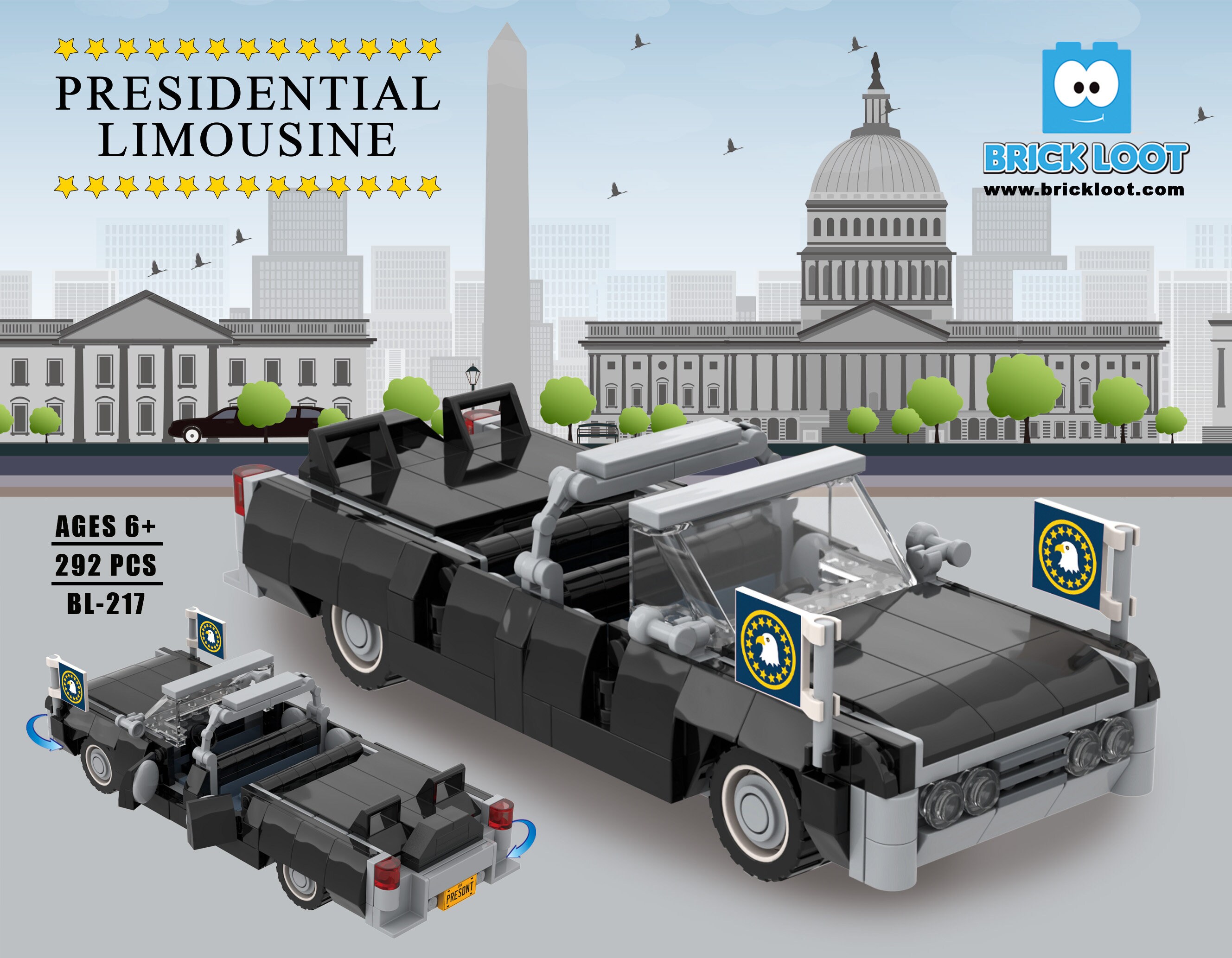 Presidential Limousine Brick Set Limited Edition - Etsy