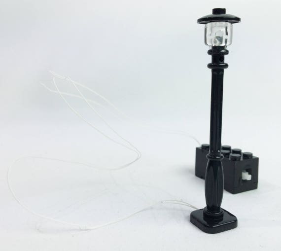 LEGO Lighting LED Lamp Light Up Street Lamp Black with | Etsy