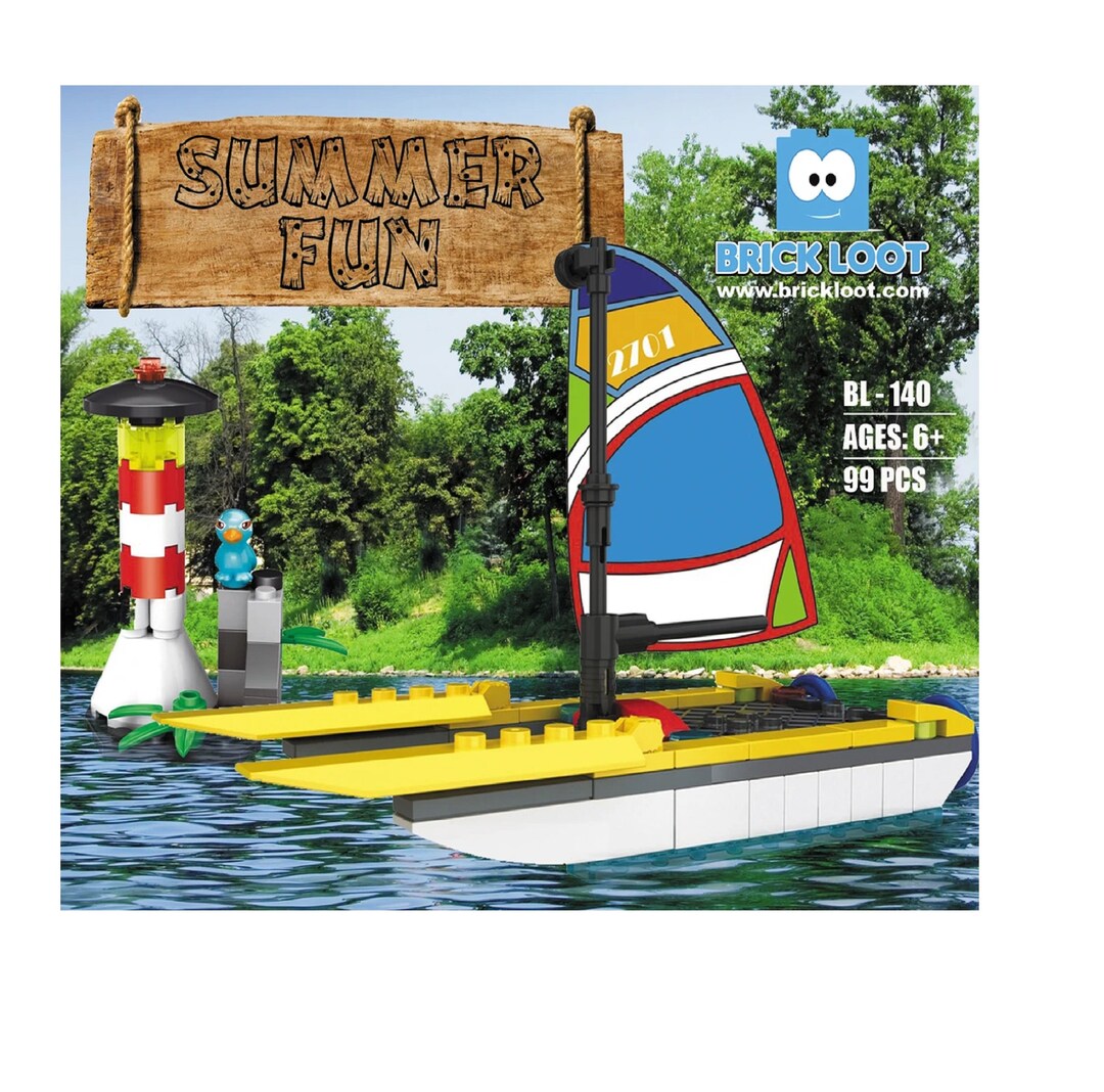 Mini City Summer Fun Sailboat & Lighthouse - Etsy