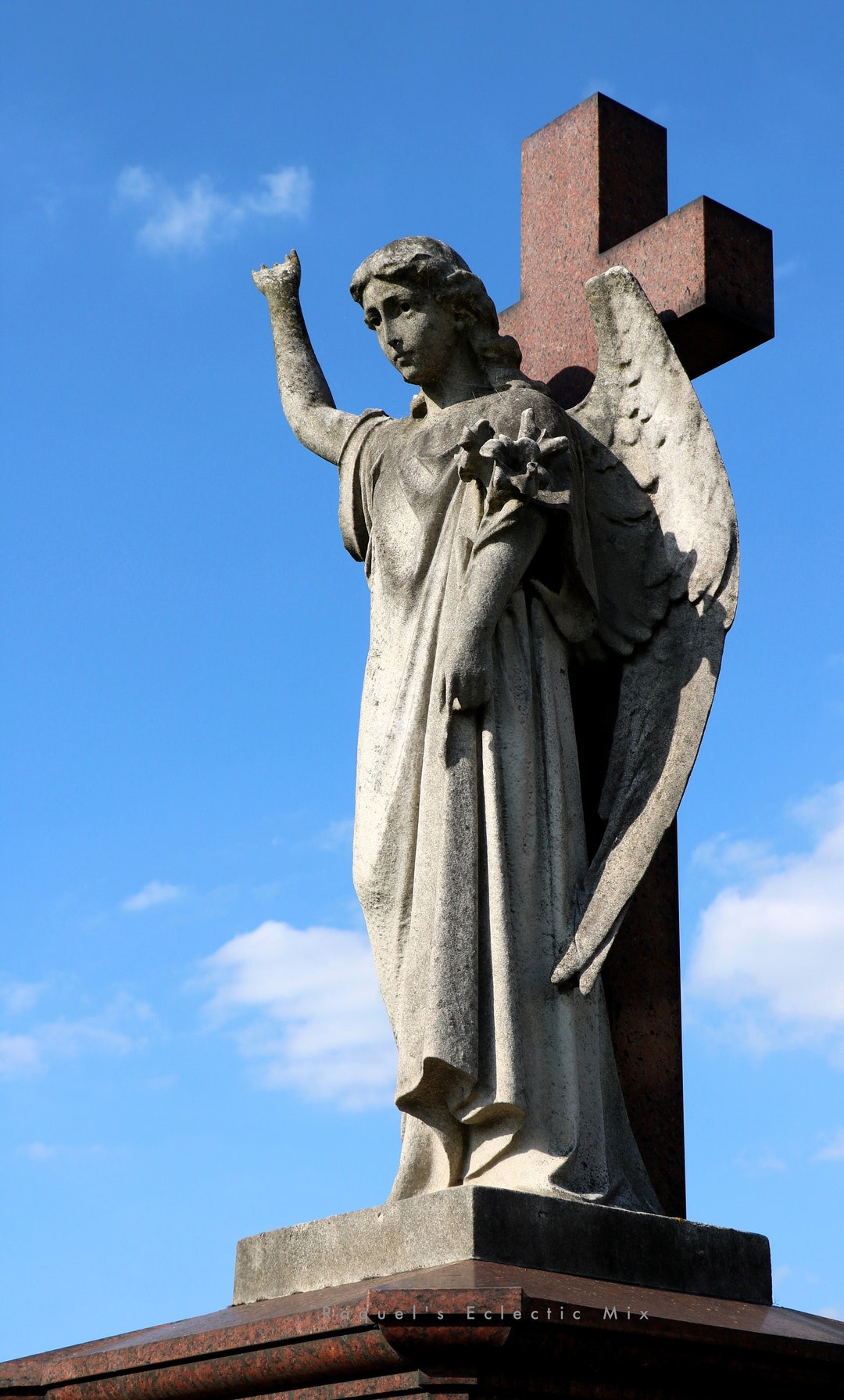 Modern Fine Art, Angel Statue, Multicoloured, Digital Download, High ...