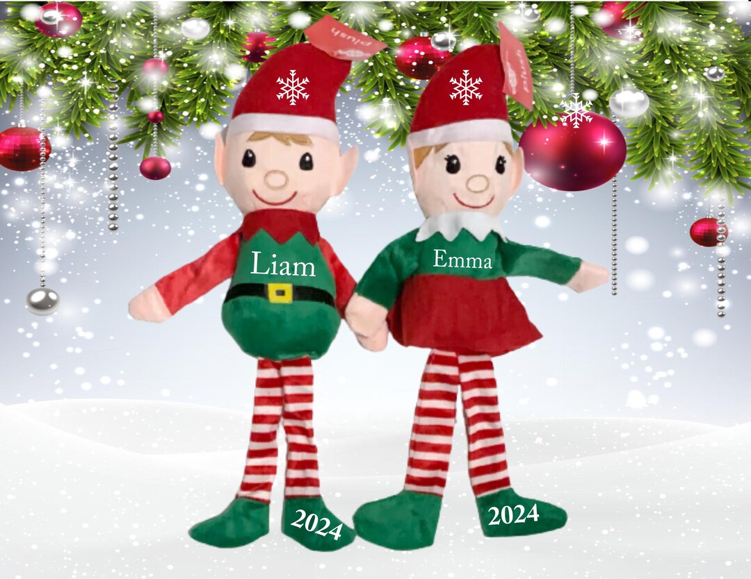 2024 Personalized Christmas Elf, Elves Plush, Christmas Stocking Stuffer, Customized Elves for ...