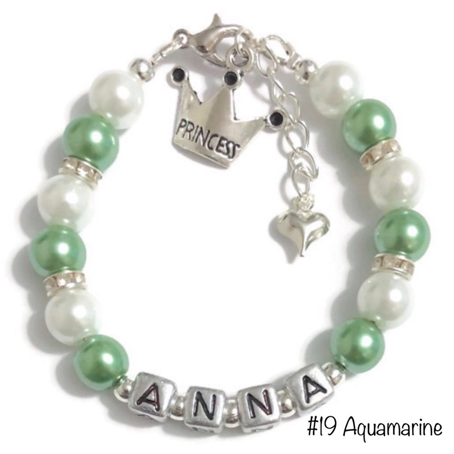 Personalized Princess Charm Bracelet for Girls-newborn Kids - Etsy