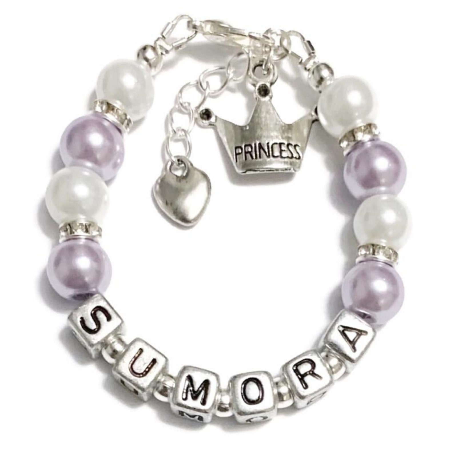 Personalized Princess Charm Bracelet for Girls-newborn Kids - Etsy