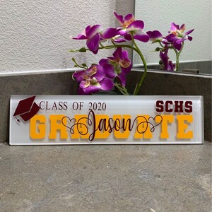 Graduation Tile-personalized GRADUATE Glass Tiles-class of 2023-grads ...