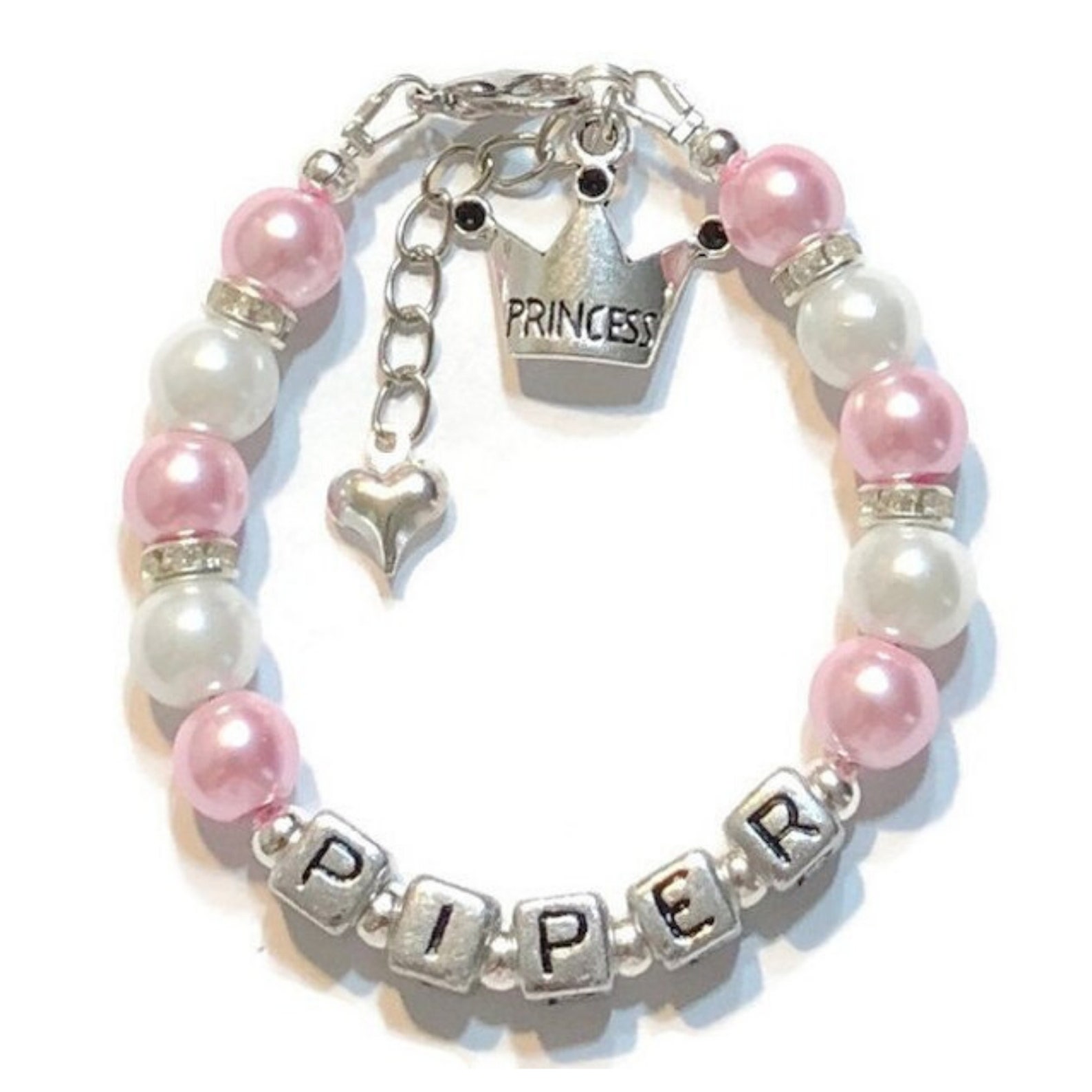 Personalized Princess Charm Bracelet for Girls-newborn Kids - Etsy