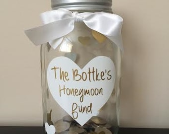 Honeymoon Fund Jar | Etsy