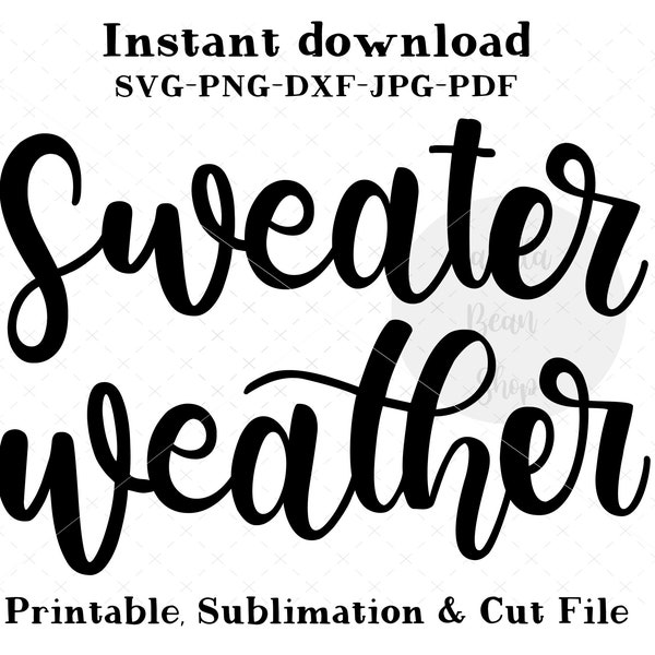 Sweater Weather Printable - Etsy