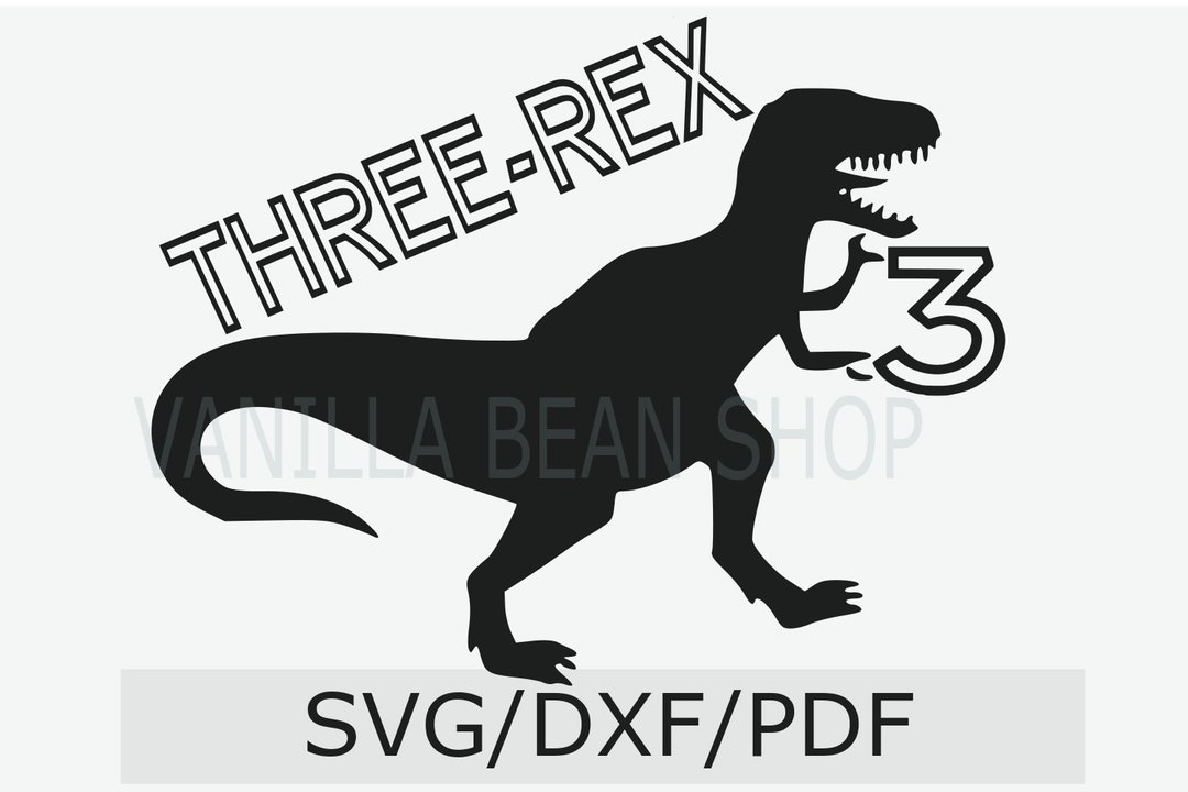 Three Rex Svg, Three-rex Svg, Dxf, or Printable Pdf, 3 Rex, Dinosaur ...